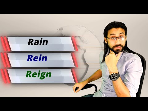 (Rain - Rein - Reign) ESL (Less than a minute)
