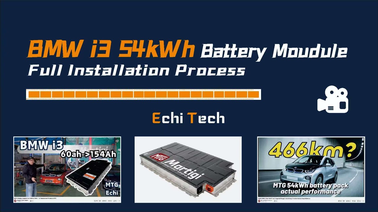 BMW i3 54kWh / 154Ah MTG Battery Replacement – Full Installation Process