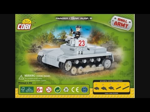 COBI Small Army WWII 2474 Panzer I Ausf. B - instruction timelapse