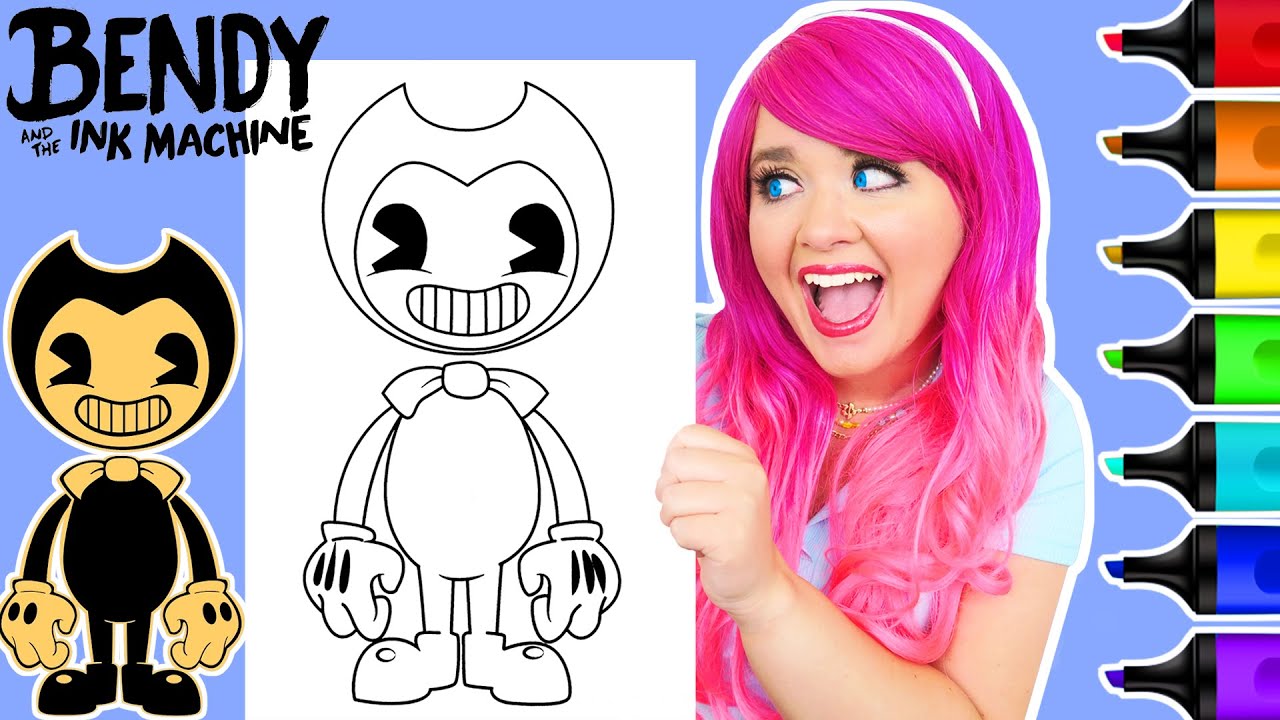 Coloring Bendy and the Ink Machine | Ohuhu Paint Markers
