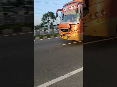 This is OM Travels bus entering Siliguri from Muzaffarpur (Bihar)