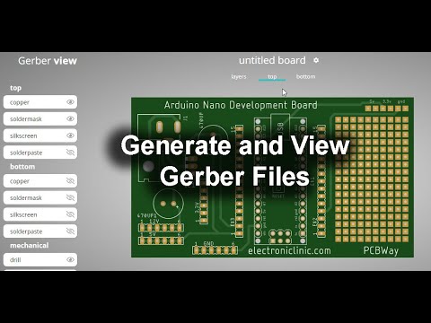 Generate PCB Gerber files using Eagle and Online Gerber Viewer by PCBWay, Gerber files with Eagle