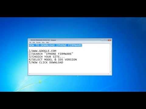 HOW TO: DOWNLOAD IPHONE FIRMWARE | IPHONE RESTORE FILE