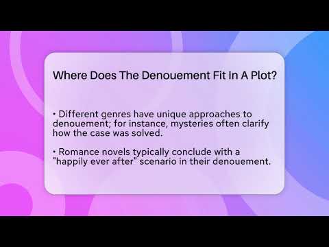Where Does The Denouement Fit In A Plot? - Tales And Texts
