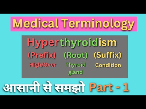 Medical Terminology l Prefix, Suffix & Root word Made Easy l PART-1 आसानी से समझो Hindi मे
