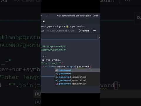 Make a Password generator in python