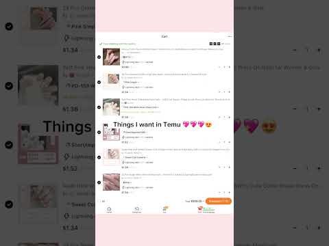 What’s In my cart 💖💖😍 #shorts #temu #cart