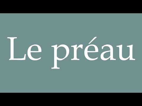 How to Pronounce ''Le préau'' (The courtyard) Correctly in French