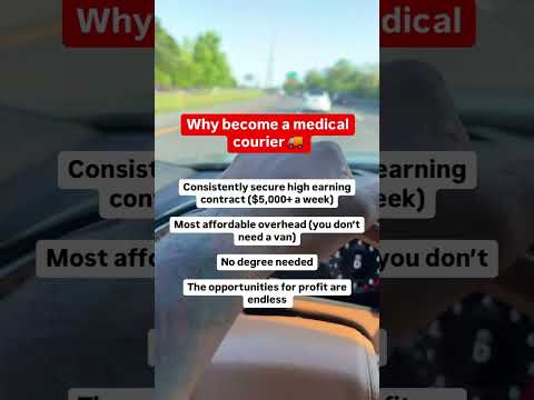 Why become a medical courier 💵‼️🔥#courierlife #courierbusiness