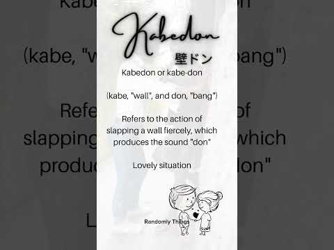 #kabedon #mean #definition #meaning #wikipedia #canva #capcut