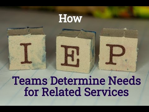 How IEP Teams Determine Needs for Related Services