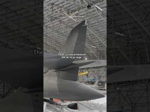 Why the B-1's Tail is Split #aviation #b1 #lancer #avgeek #history