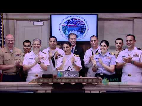 Rear Admiral Herman A. Shelanski, Commander, Carrier Strike Group 10, Visits the NYSE