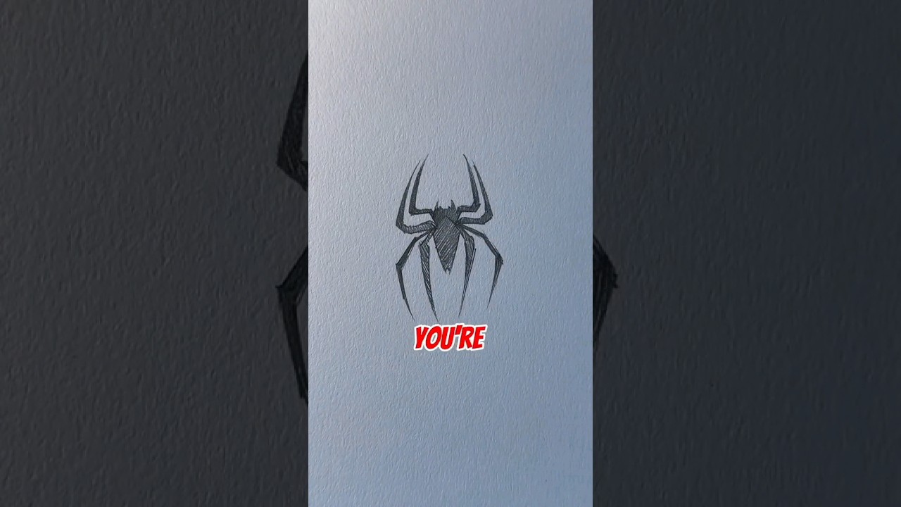 how to draw Spiderman LOGO #spiderman