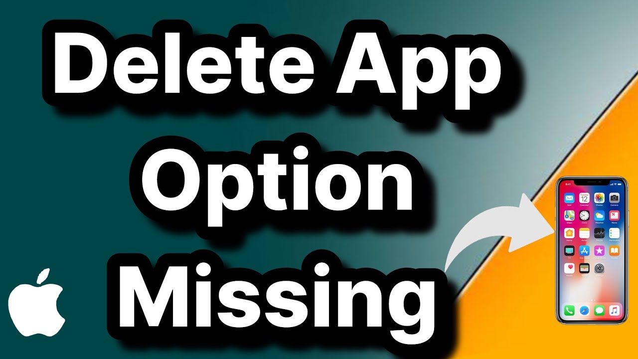 Delete app option missing in iPhone : Fix
