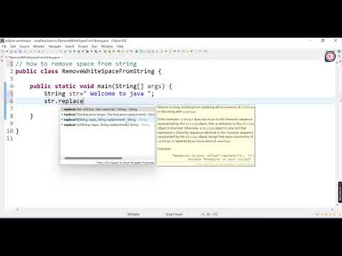 Remove White Spaces in a String in Java