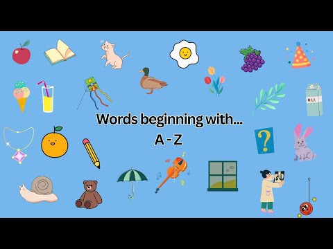 Words beginning with A to Z
