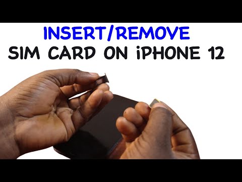 How to Insert/Remove a SIM Card on iPhone 12