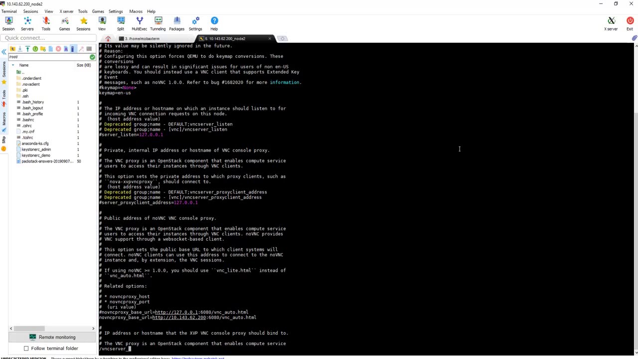 Failed to connect to server (code: 1006) - openstack