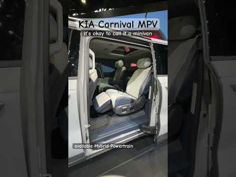 Refreshed #KIA Carnival MPV is available as a Hybrid #chicagoautoshow #cas2024