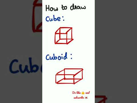 How to draw cube and cuboid