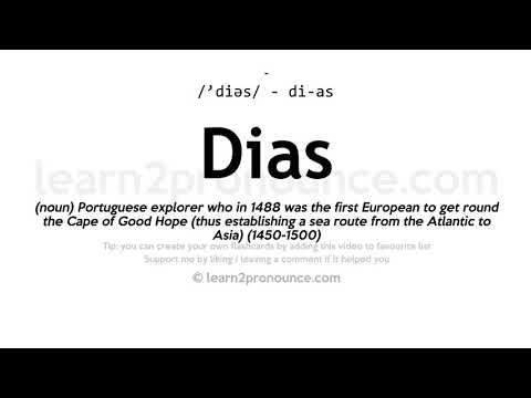 Pronunciation of Dias | Definition of Dias