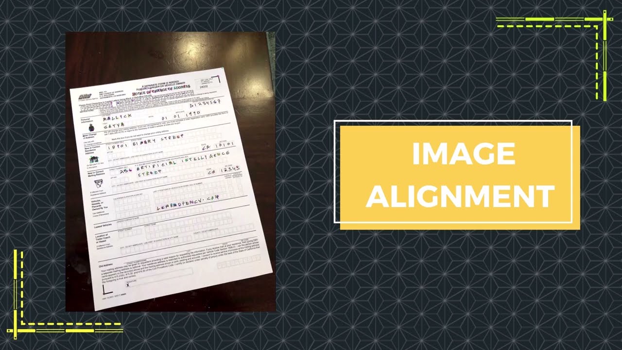 Image Features & Alignment with OpenCV