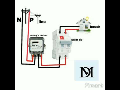 energy meter to MCB DP connection