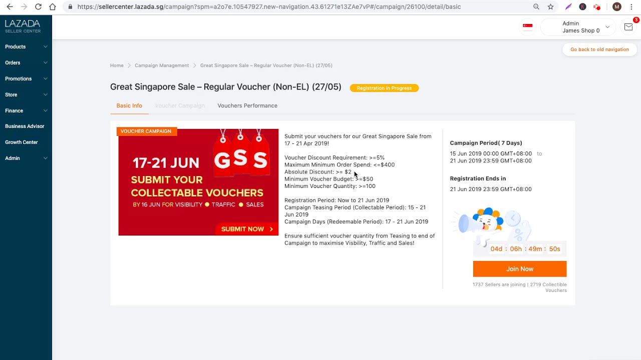 How to Sell on Lazada Seller Center - Promotions & Voucher Campaigns - Video #6