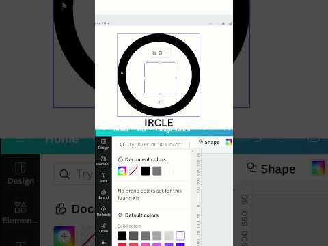 Create Round shape Logo in Canva #shorts #tutorial #canva