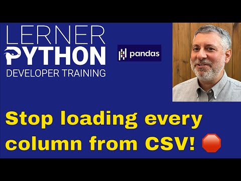 Selecting columns when reading a CSV into pandas