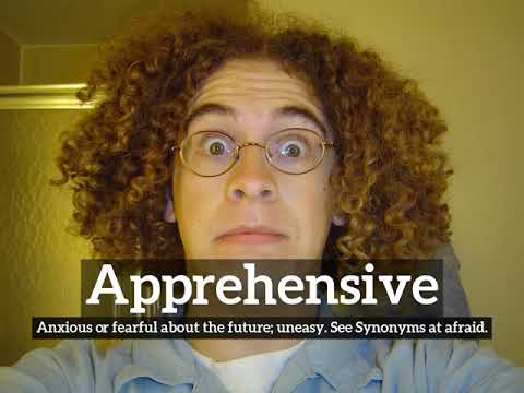 How to Say Apprehensive in English? | How Does Apprehensive Look? | What is Apprehensive?