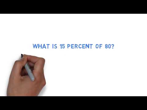 15 Percent of 80