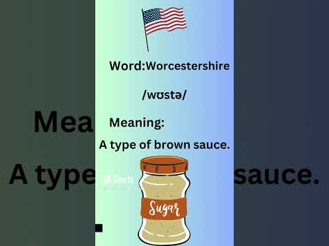 How to Pronounce Worcestershire in American Accent #learnenglish #learning