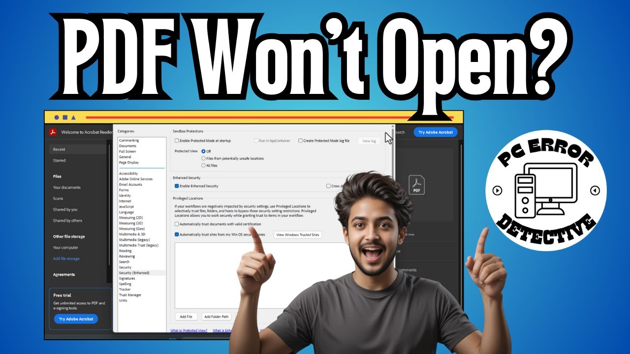 How To Fix PDF Not Opening Error on Windows 10/11 - Full Tutorial
