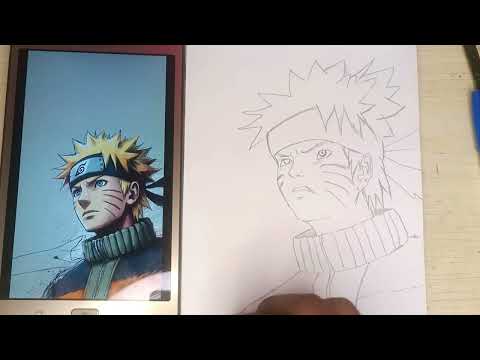 Naruto Outline Drawing | Simple Pencil Sketch
