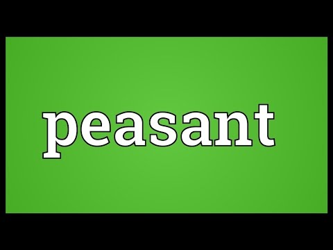 Peasant Meaning