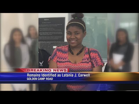 Remains found on Golden Camp Road identified as Latania Janell Carwell