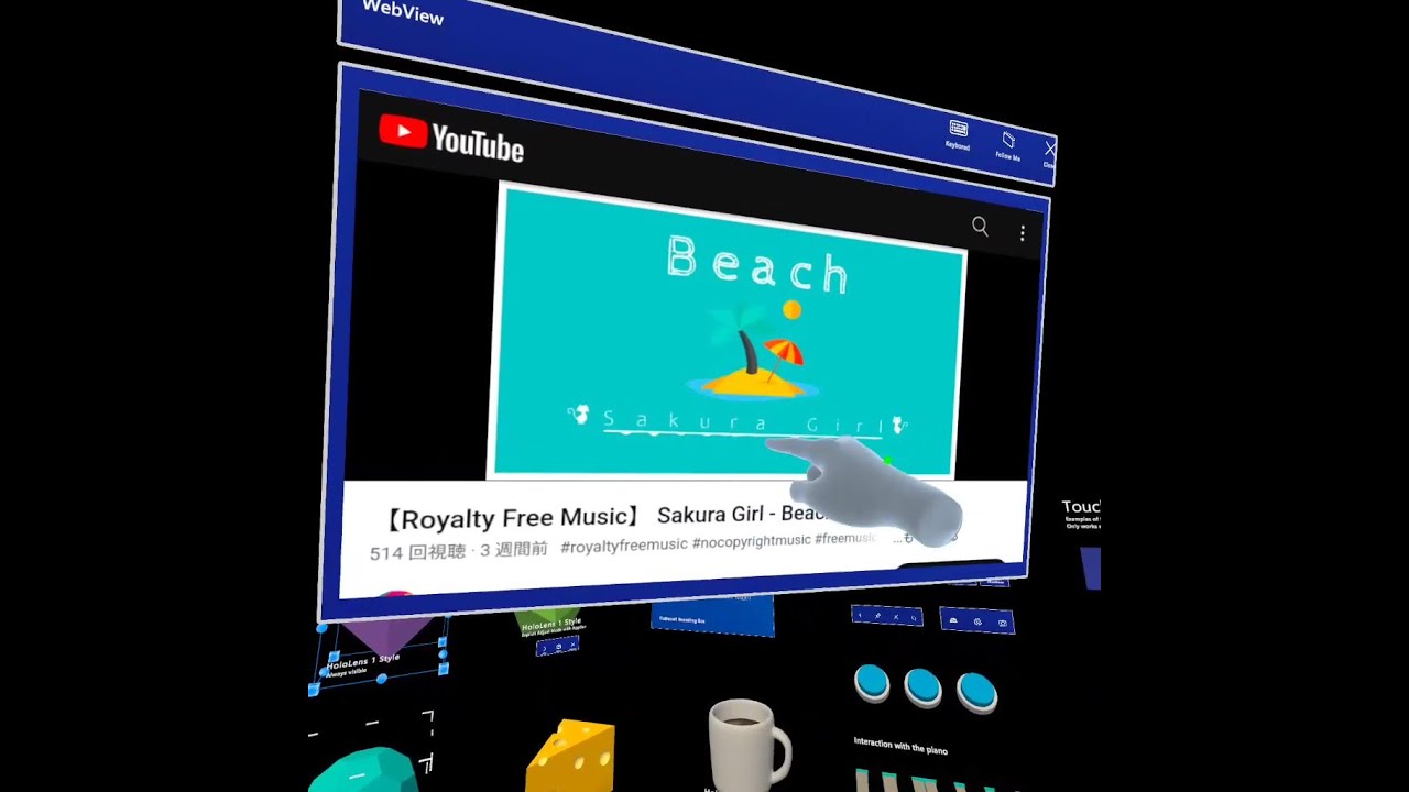 【3D WebBrowser / 3D WebView】TLabWebView + Mixed Reality Toolkit In Oculus Quest 2