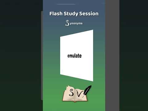 FLASH STUDY SESSION - Synonyms #shorts #emulate