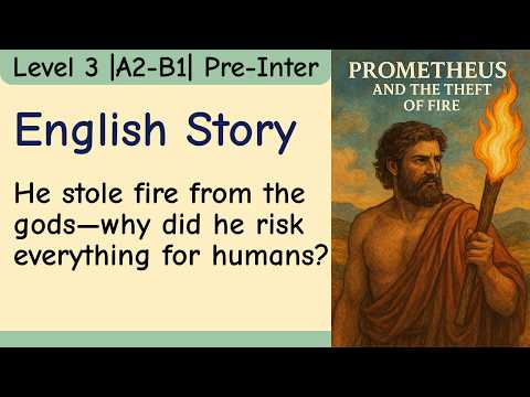 Greek Myths Part 3: Prometheus and the Theft of Fire | Learn English Through Stories