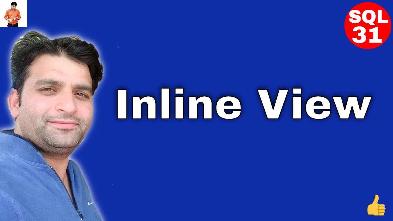 Inline view in Oracle sql