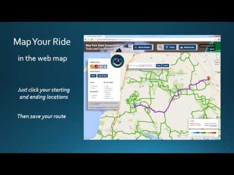 NYSnowmobileWebmap.com New Route Planning Feature