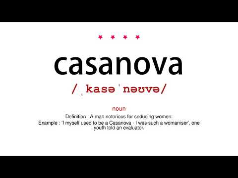 How to pronounce casanova - Vocab Today