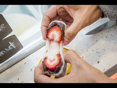 H Cafe in Toronto does fruit-filled mochi