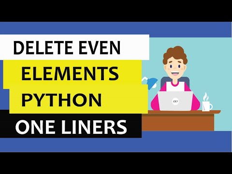 How to delete even elements from a list | python one-liner #shorts