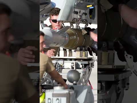 F-35A Lightning IIs Conduct Mission with Full Loadout