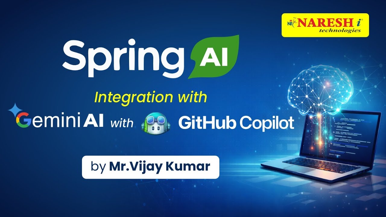 Spring AI Integration with Gemini AI & GitHub Copilot | Spring Boot AI Tutorial | Naresh IT