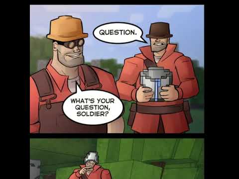 TF2 Mercs in Minecraft (Comic Dub)