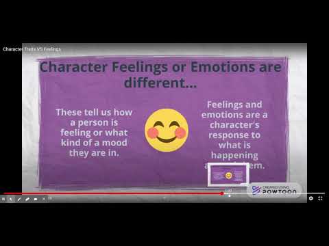 Character Traits VS Feelings